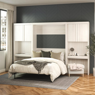 Xtraroom Avalon Full Portrait Wall Bed with Desk and Two Towers Wayfair